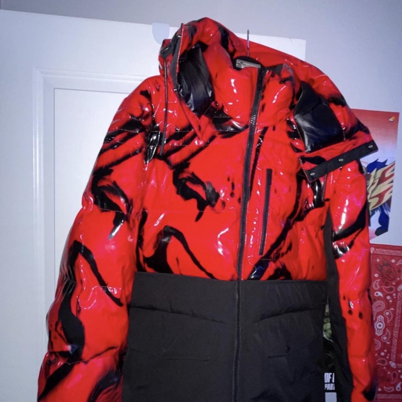 Rare red and black moose knuckles - Depop