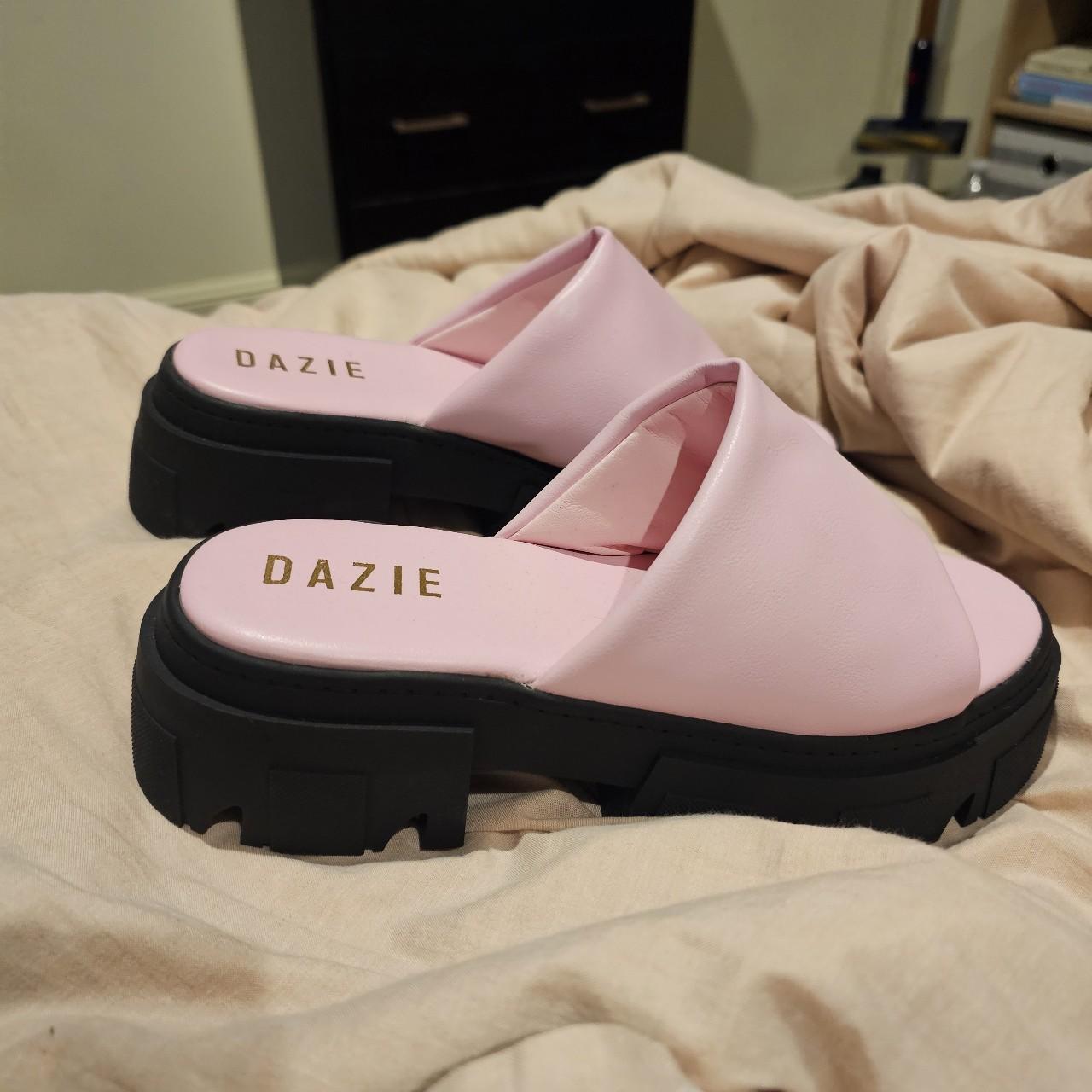Dazie pink platform Sandals s9 the iconic... - Depop