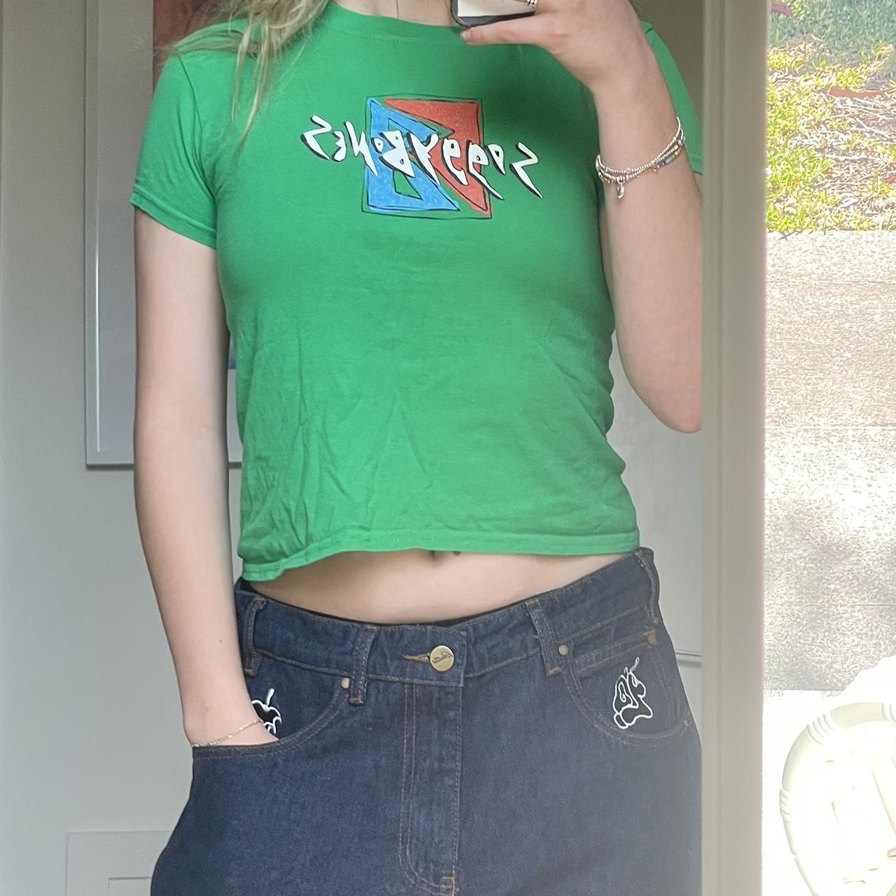 Dope Green Baby Tee 💚 Size XS (I am a size 6/8 -... - Depop