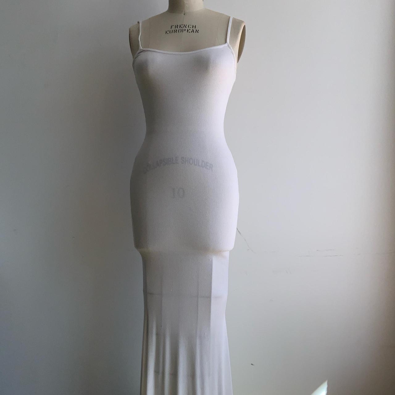 SKIMS White Dress Maxi Long #skims #longdress... - Depop