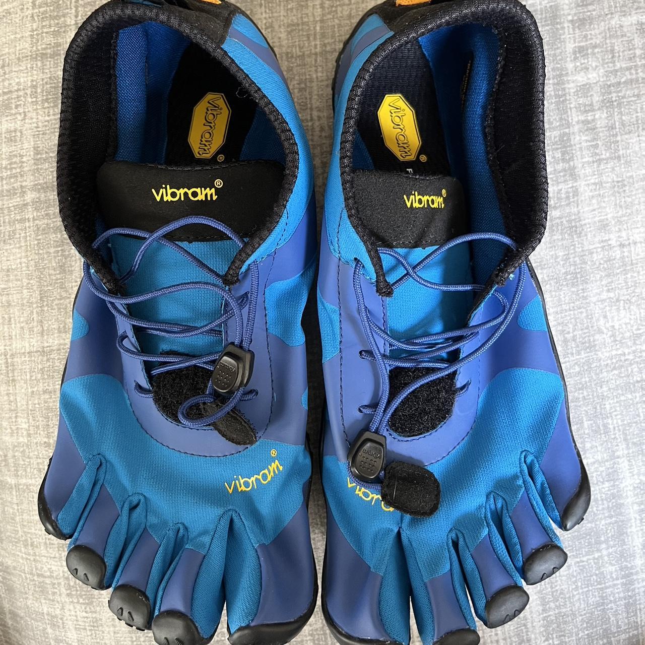 Vibram Fivefinger Shoes V-Alpha Blue Worn... - Depop