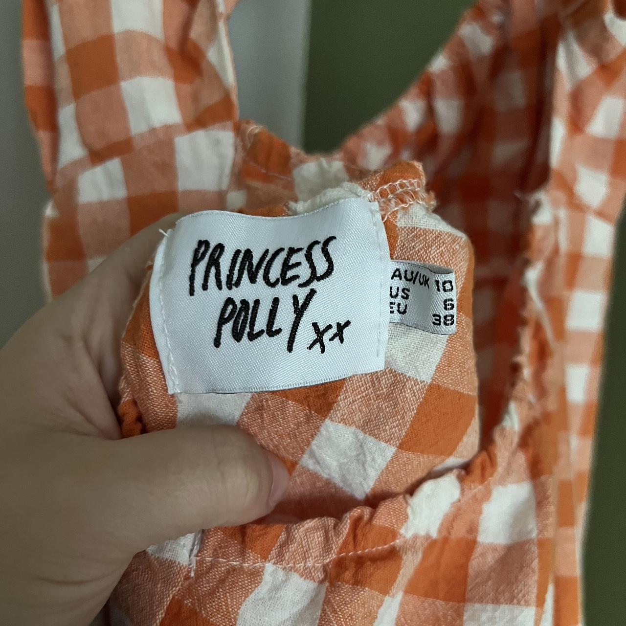 Princess Polly Women's Orange Playsuit-romper | Depop