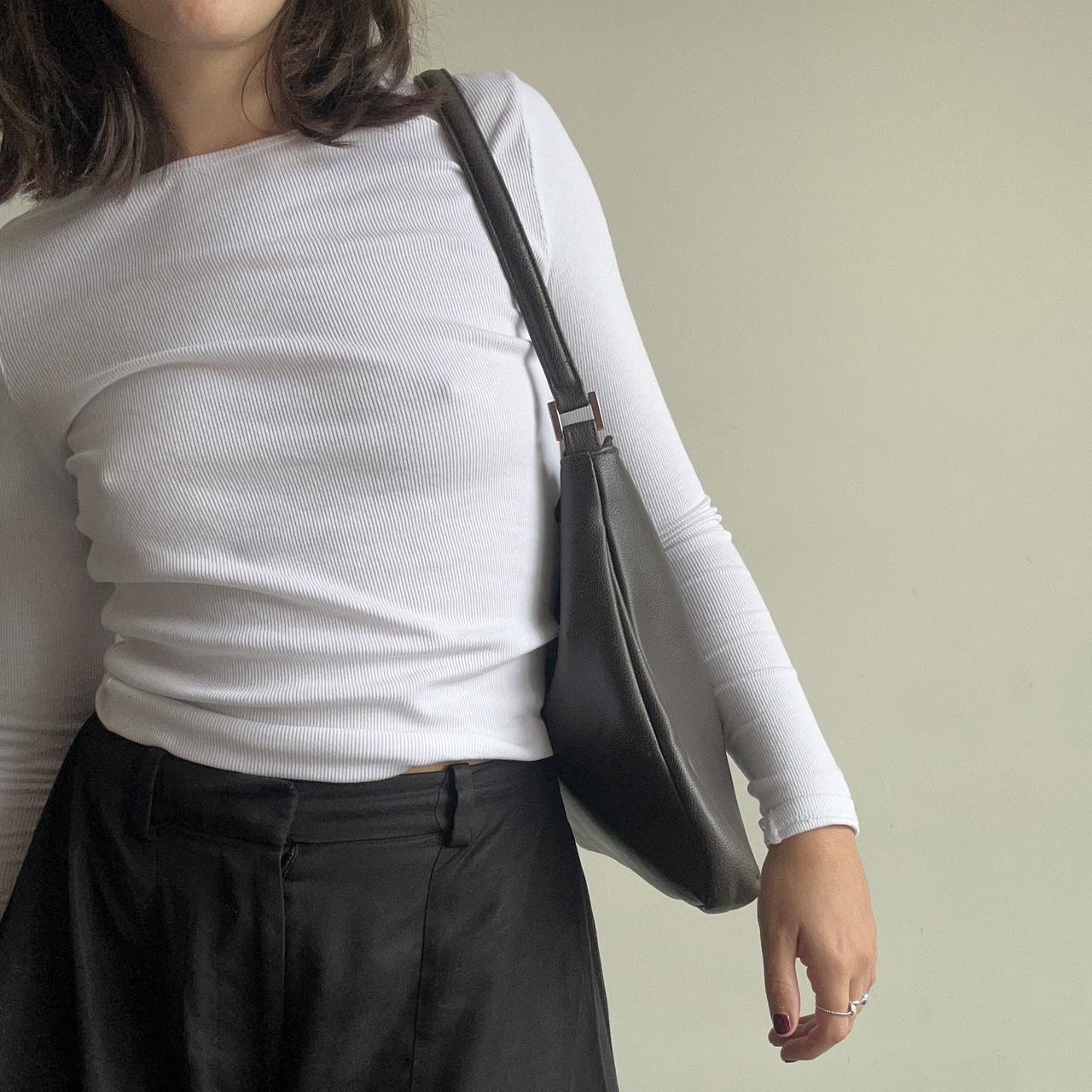 Brown Leather Shoulder Bag Brand: Roberto... - Depop