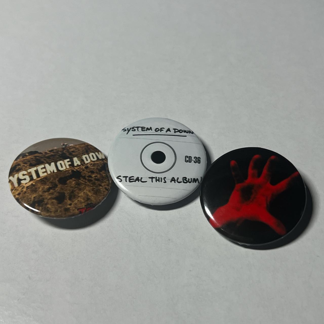 System of a Down Pin Button Set! #bandmerch... | Depop