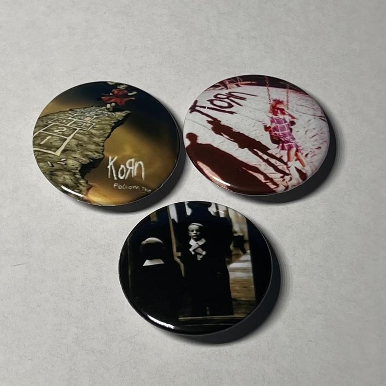 Korn Button Pin Set! #button #pin #merch #korn #metal | Depop