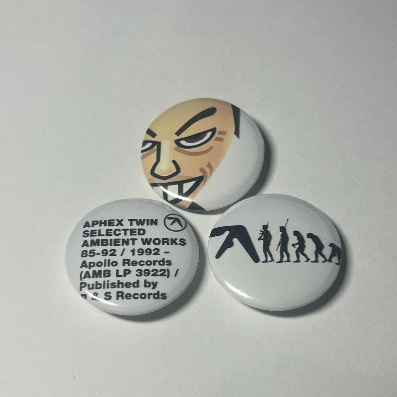 Aphex Twin 2 Button Pin Set! #button #pin #album... | Depop