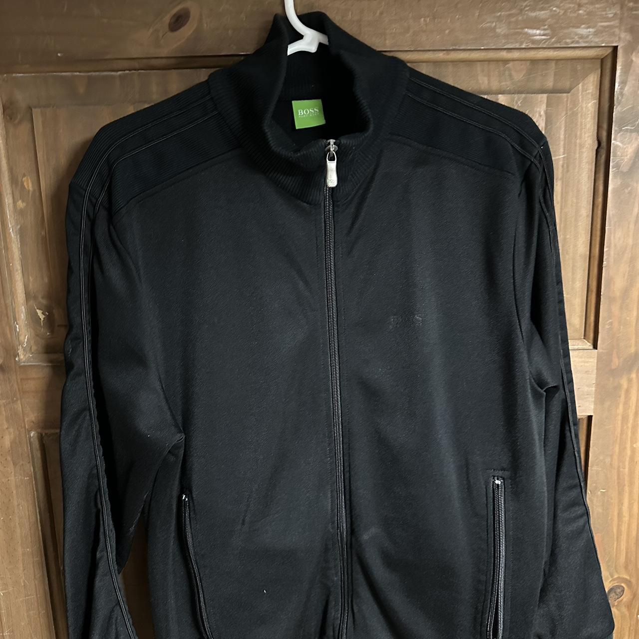 Hugo boss zip up tracksuit top - Depop
