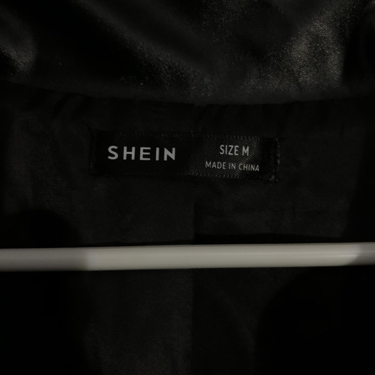 Shien leather jacket Worn 1 time | Depop