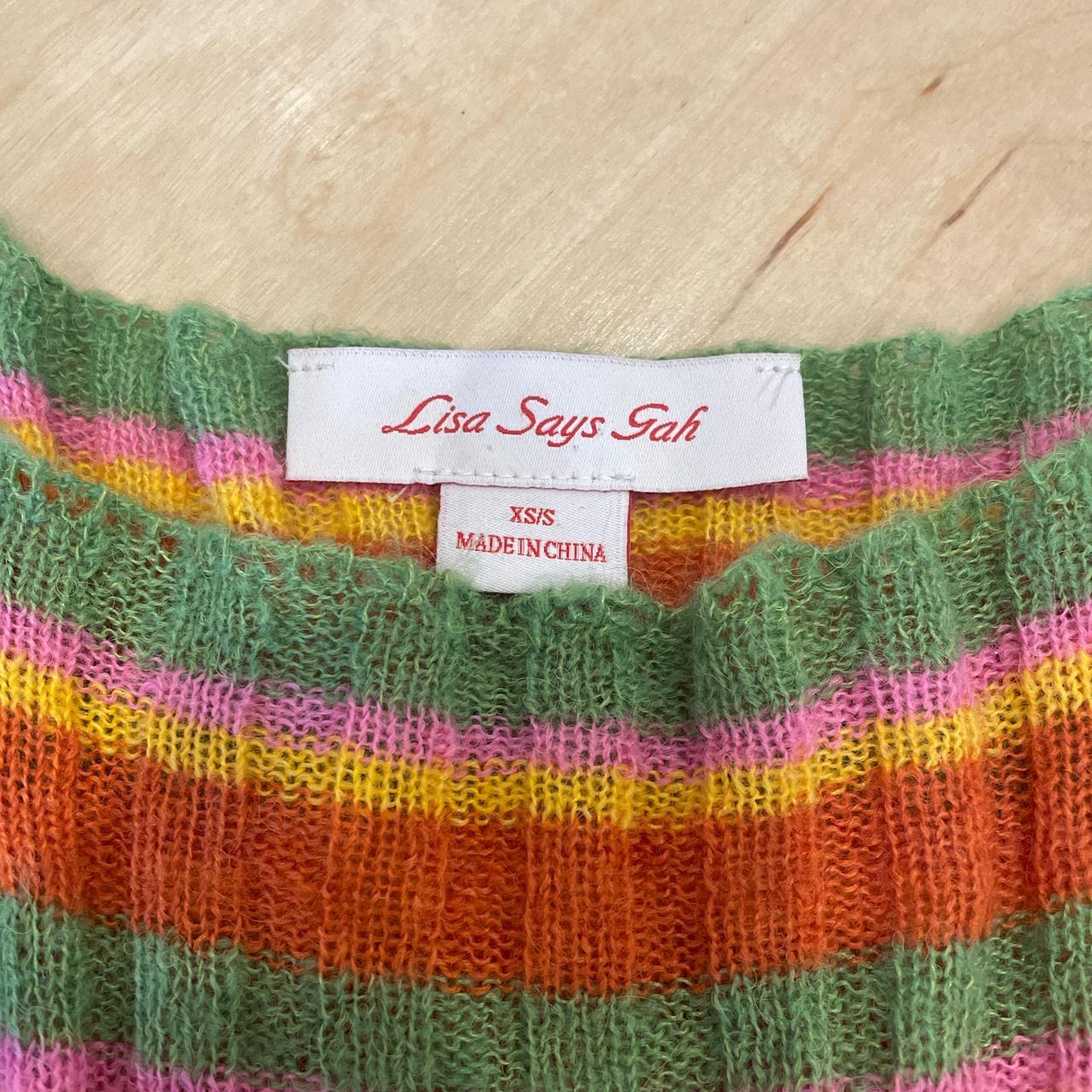 Lisa Says Gah Lucinda Knit Set in Sherbet... - Depop