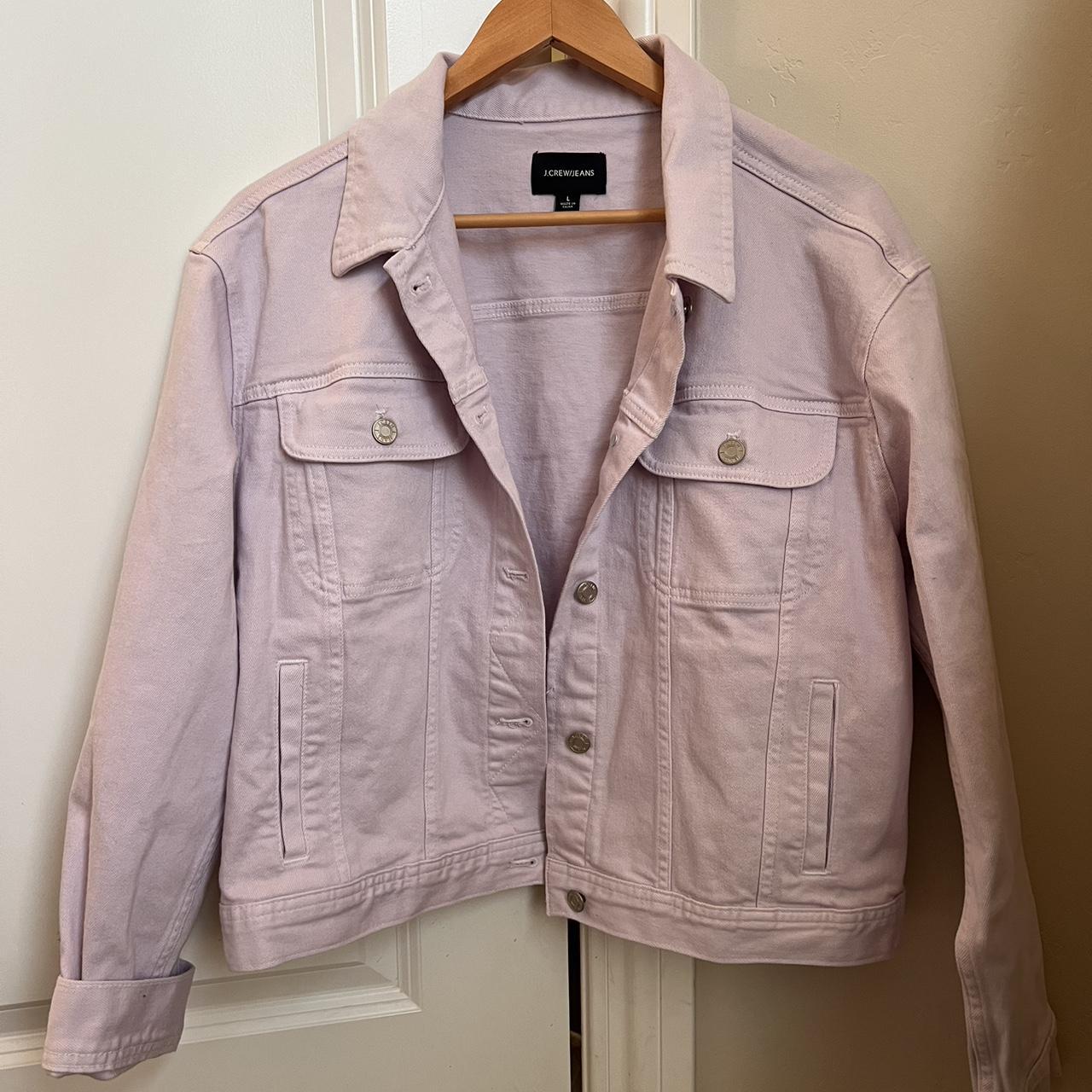 Lilac denim jacket J.Crew - Depop