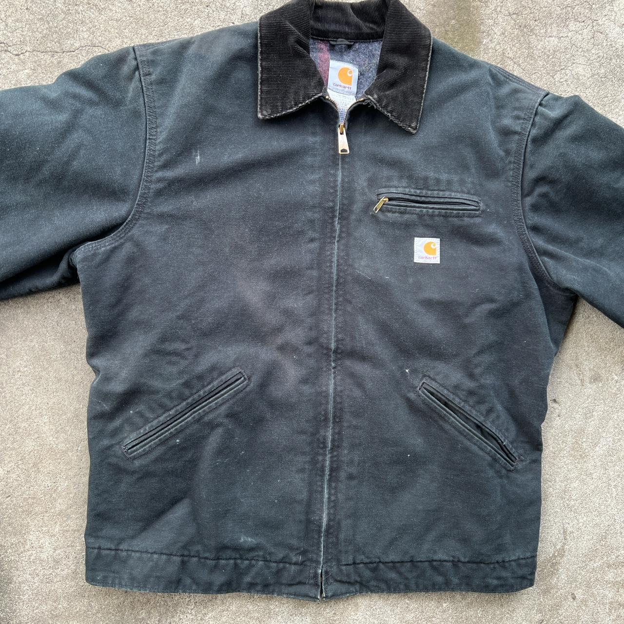 - Vintage 00’s Carhartt Detroit blanket lined jacket... - Depop