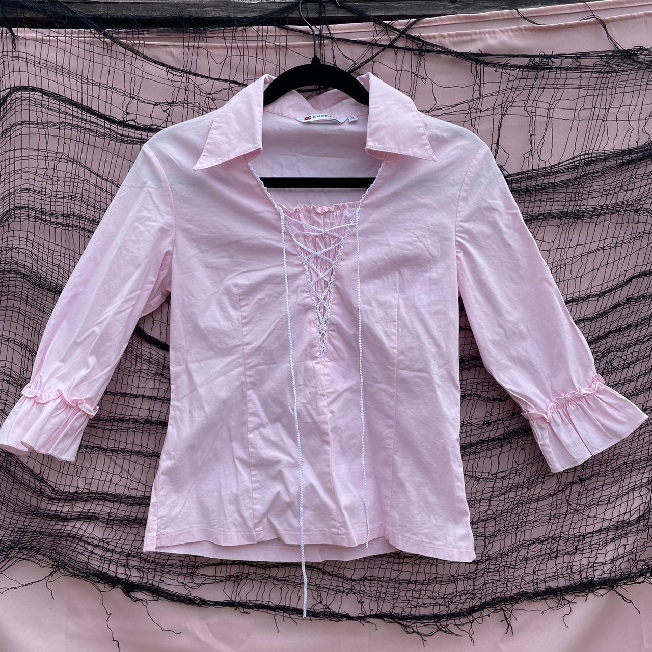 🎀 collared princess pink top 🎀 - super renaissance... - Depop