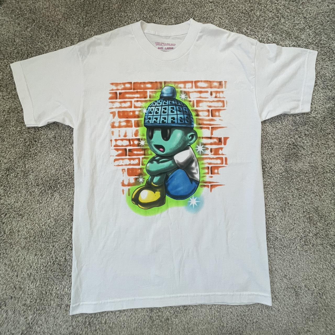 🎼 YUNG LEAN X ART DEALER SADBOYS MERCH TSHIRT size... - Depop