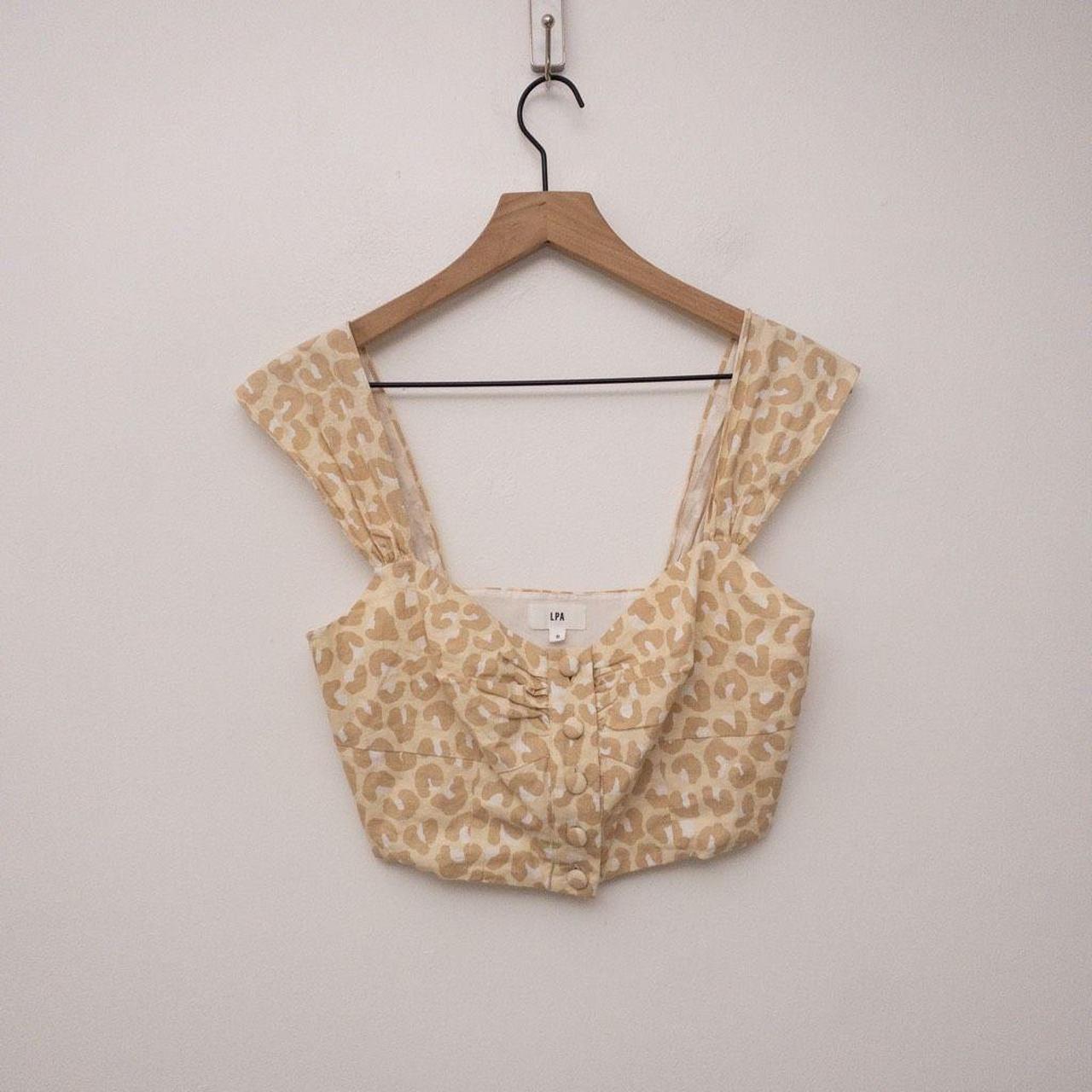 LPA Penelope Top Natalia Leopard Size Small... - Depop
