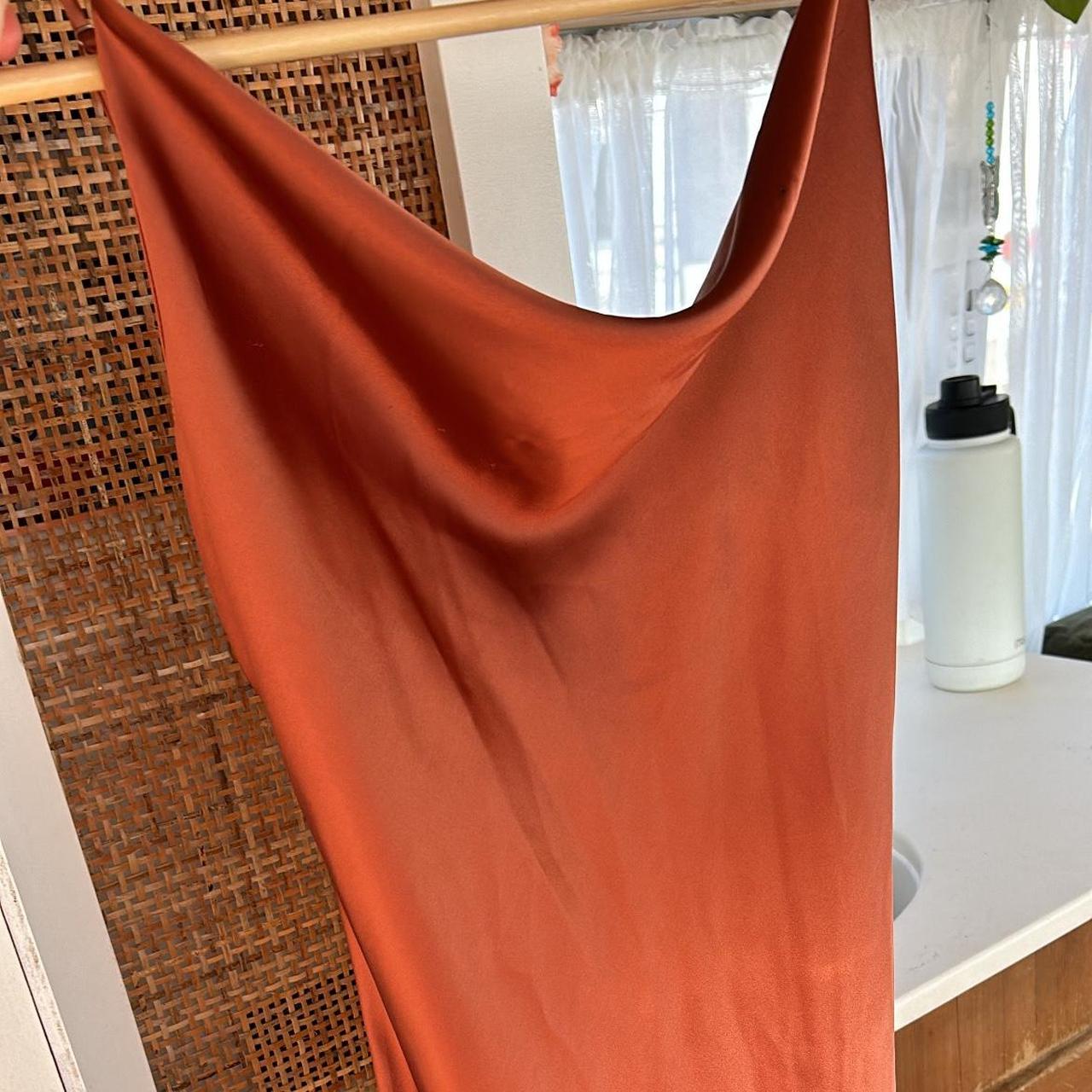 Slideshow rust coloured dress - size 6 $15 ~ In... - Depop