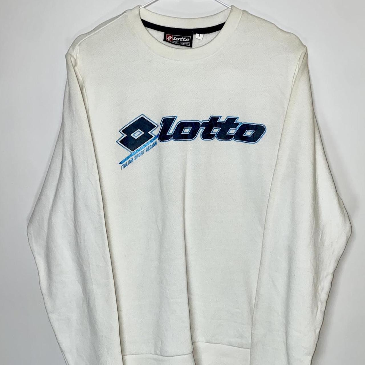 Small lotto sweatshirt. Off white. - Depop