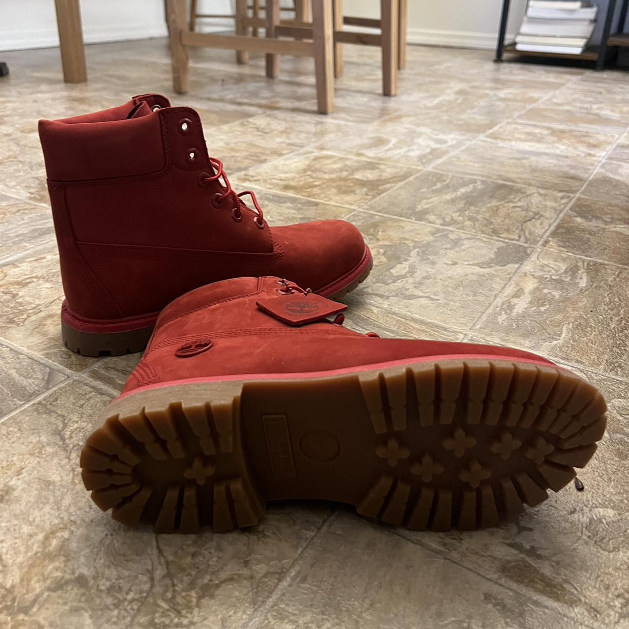 Red Timberlands - Depop