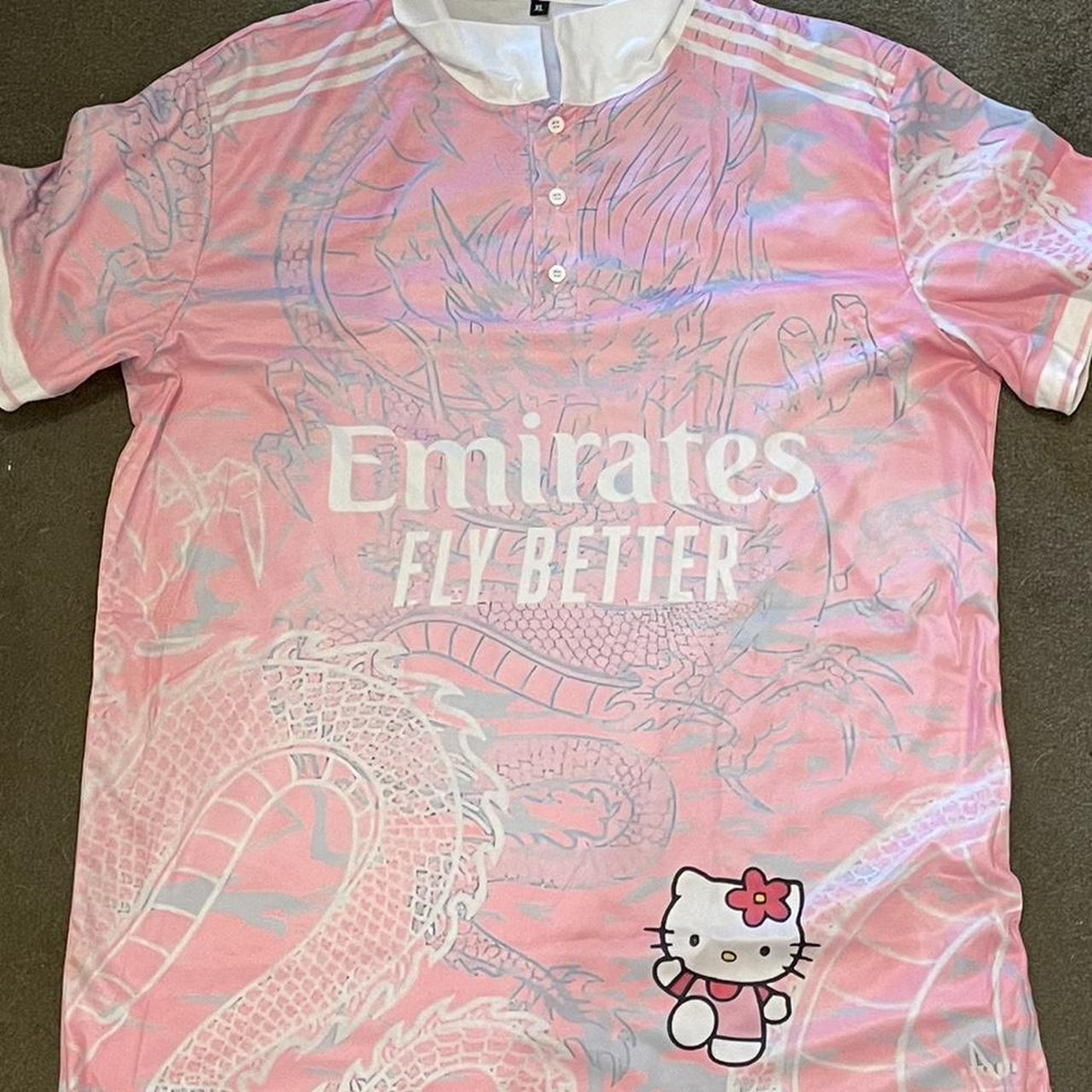 Hello Kitty shirt Pink Hello Kitty Real Madrid shirt... | Depop