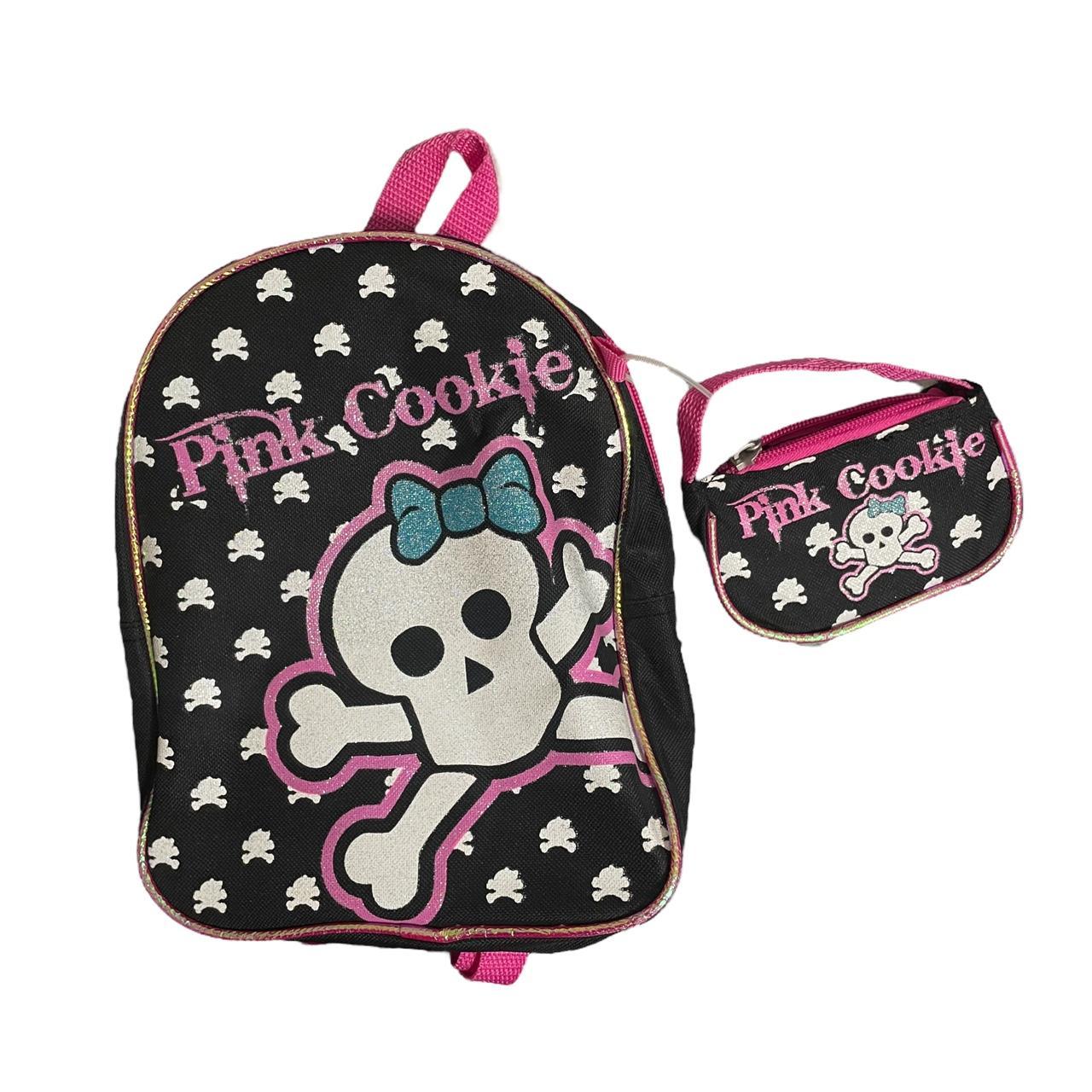 PINK COOKIE MINI BACKPACK + COIN BAG 🩷☠️ • price is... - Depop