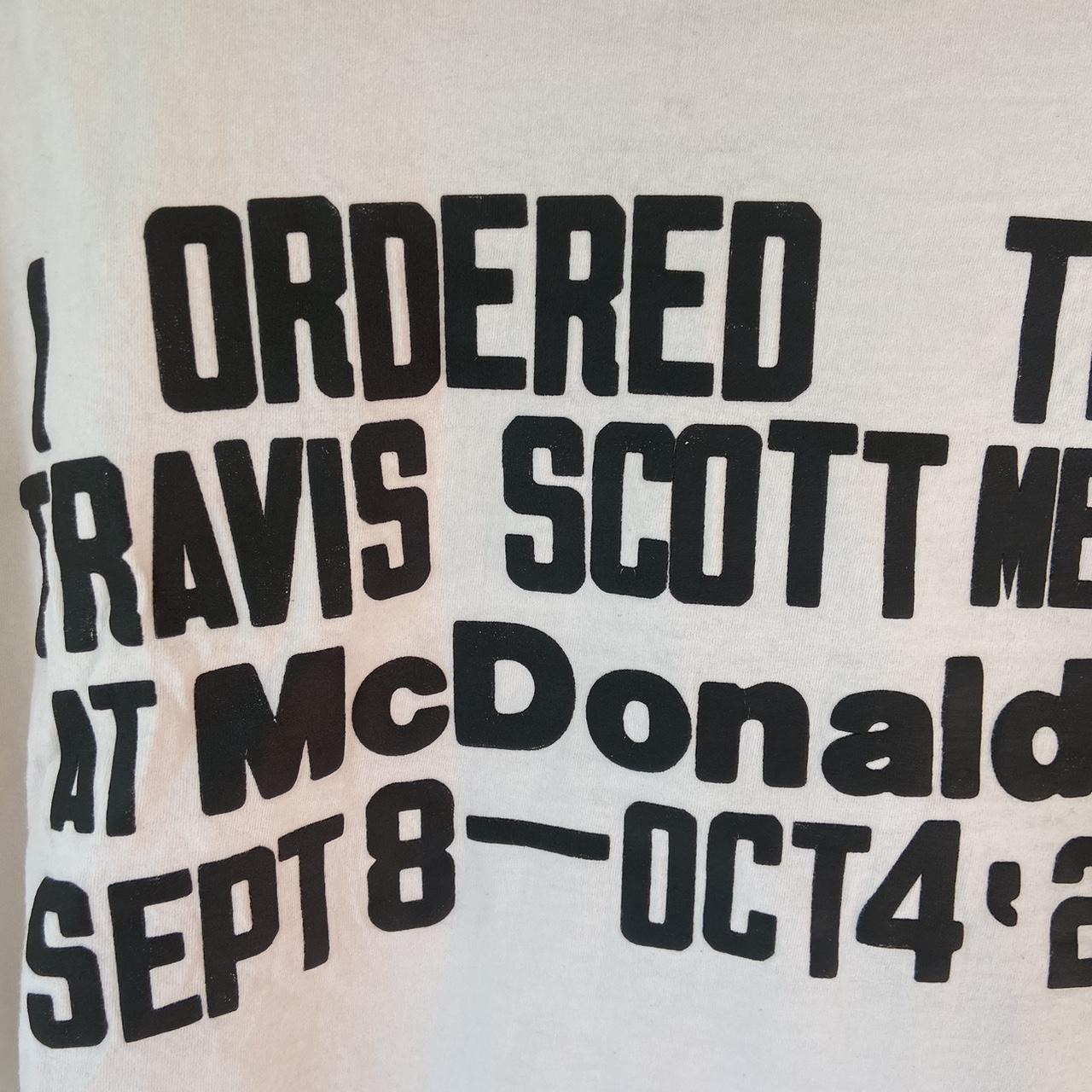 Travis Scott Men's White and Black T-shirt | Depop