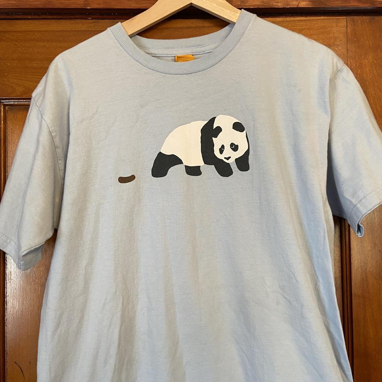 2000s Enjoi Pooping Panda tee tagged medium has one... - Depop