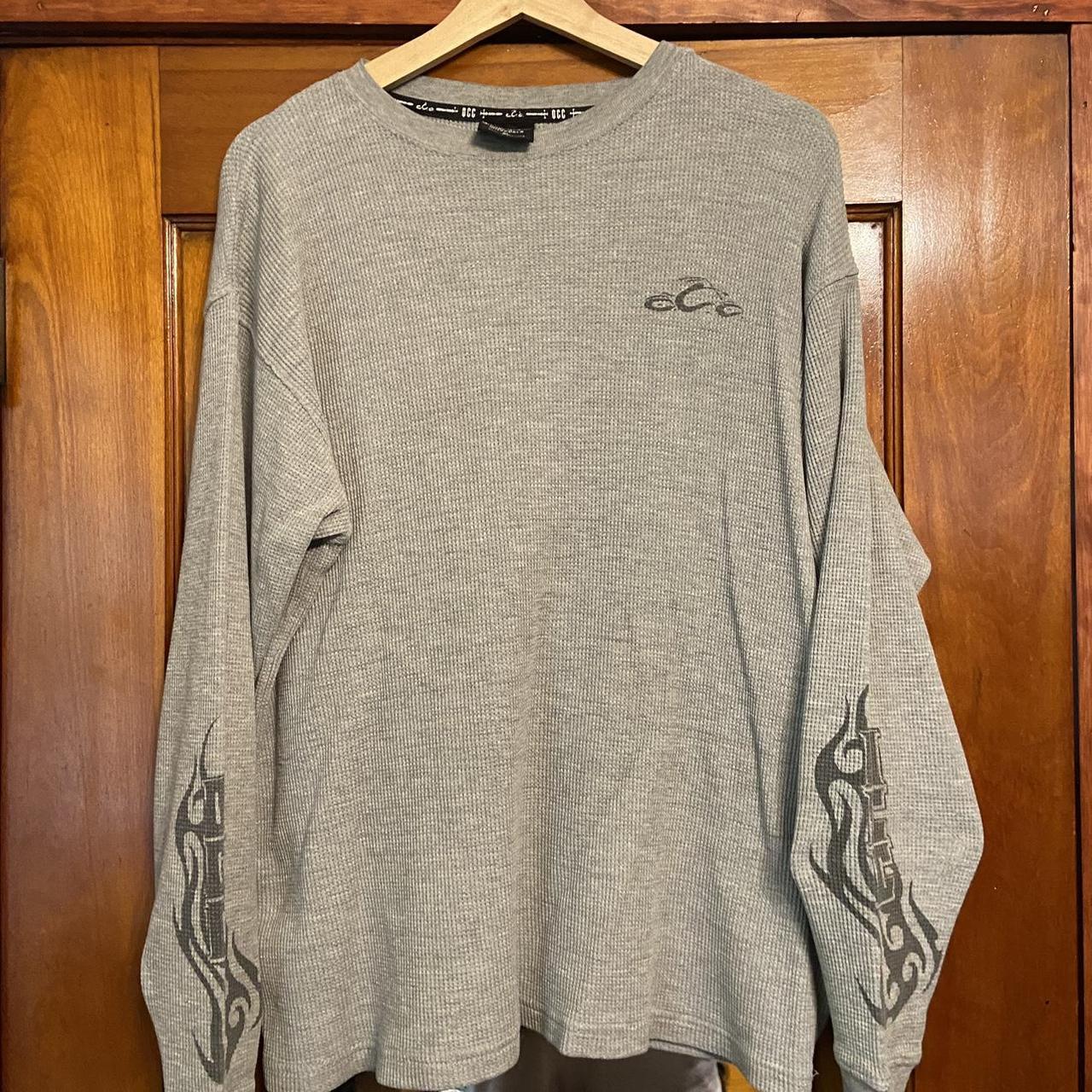 Vintage 2000s Y2K OCC Orange County Choppers Waffle... - Depop