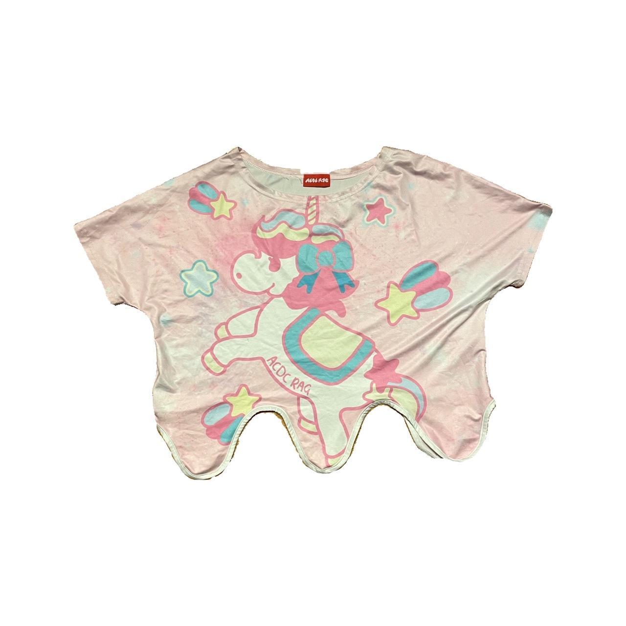 ☆Discontinued ACDC RAG AC Unicorn Drip Cropped... - Depop
