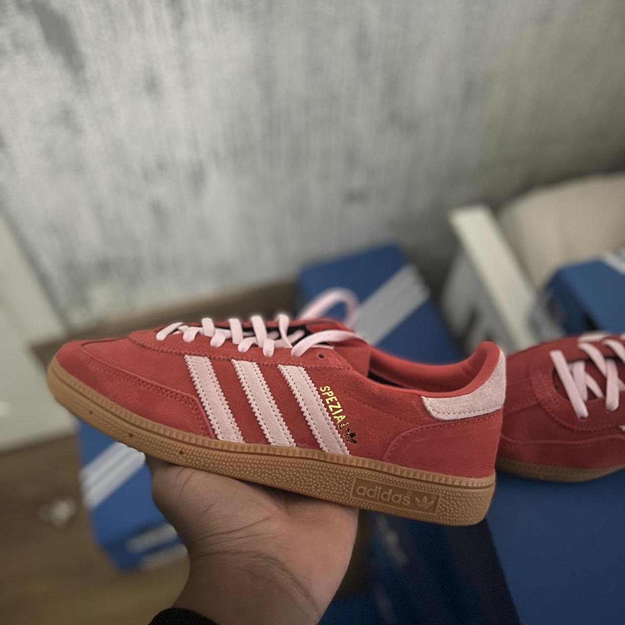Adidas Handball Spezial Bright ‘Red Clear Pink’ - UK... - Depop