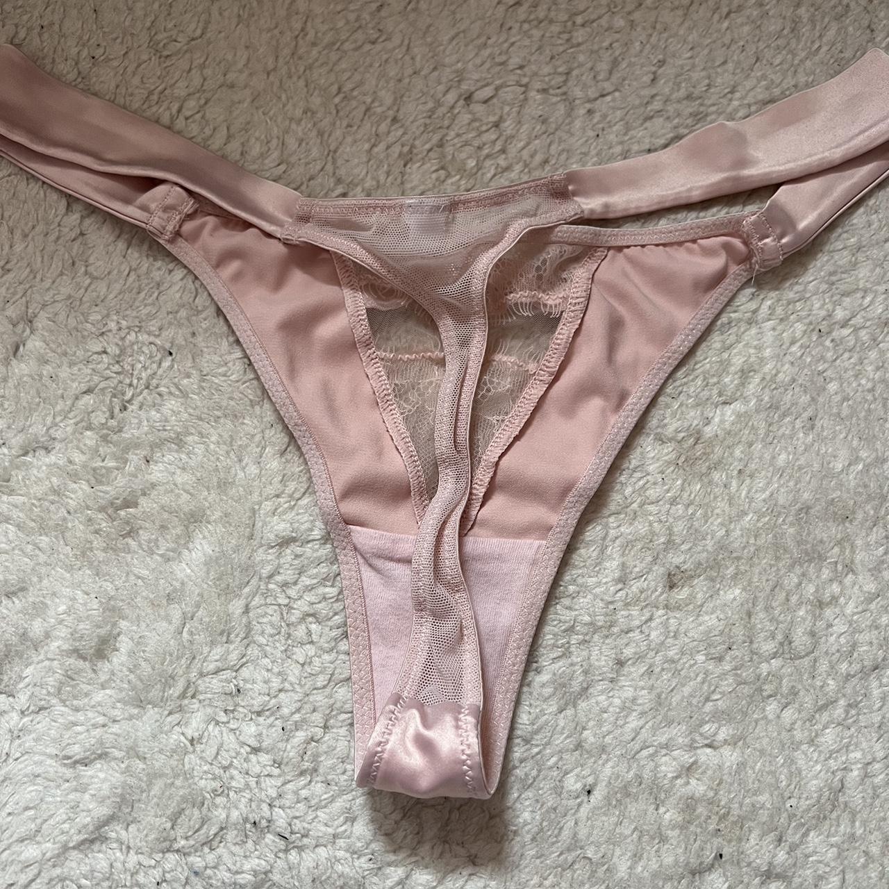 Ann Summers pink Silk thong . In size S . New with... - Depop