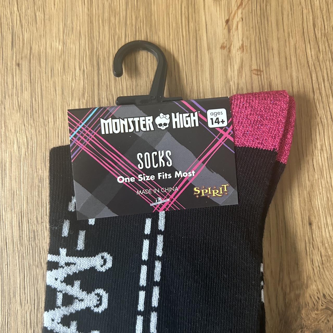 monster high socks new with tag ☆ never worn... - Depop
