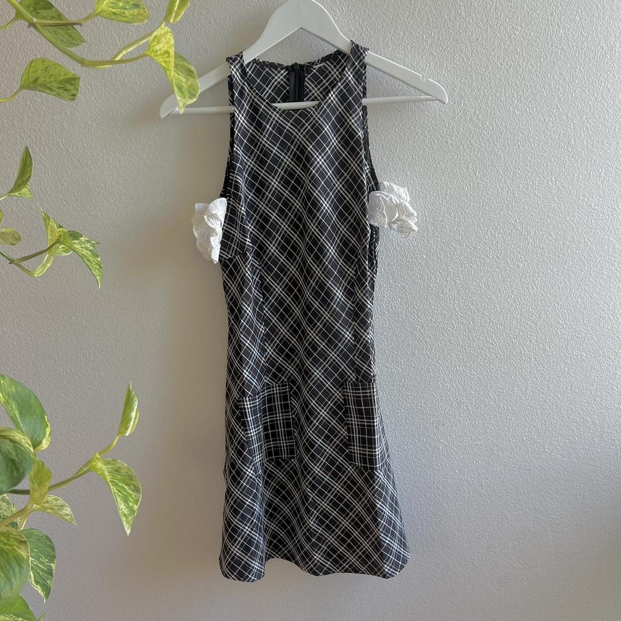 Vintage Style Plaid A-line Mini Dress Size S New,... - Depop