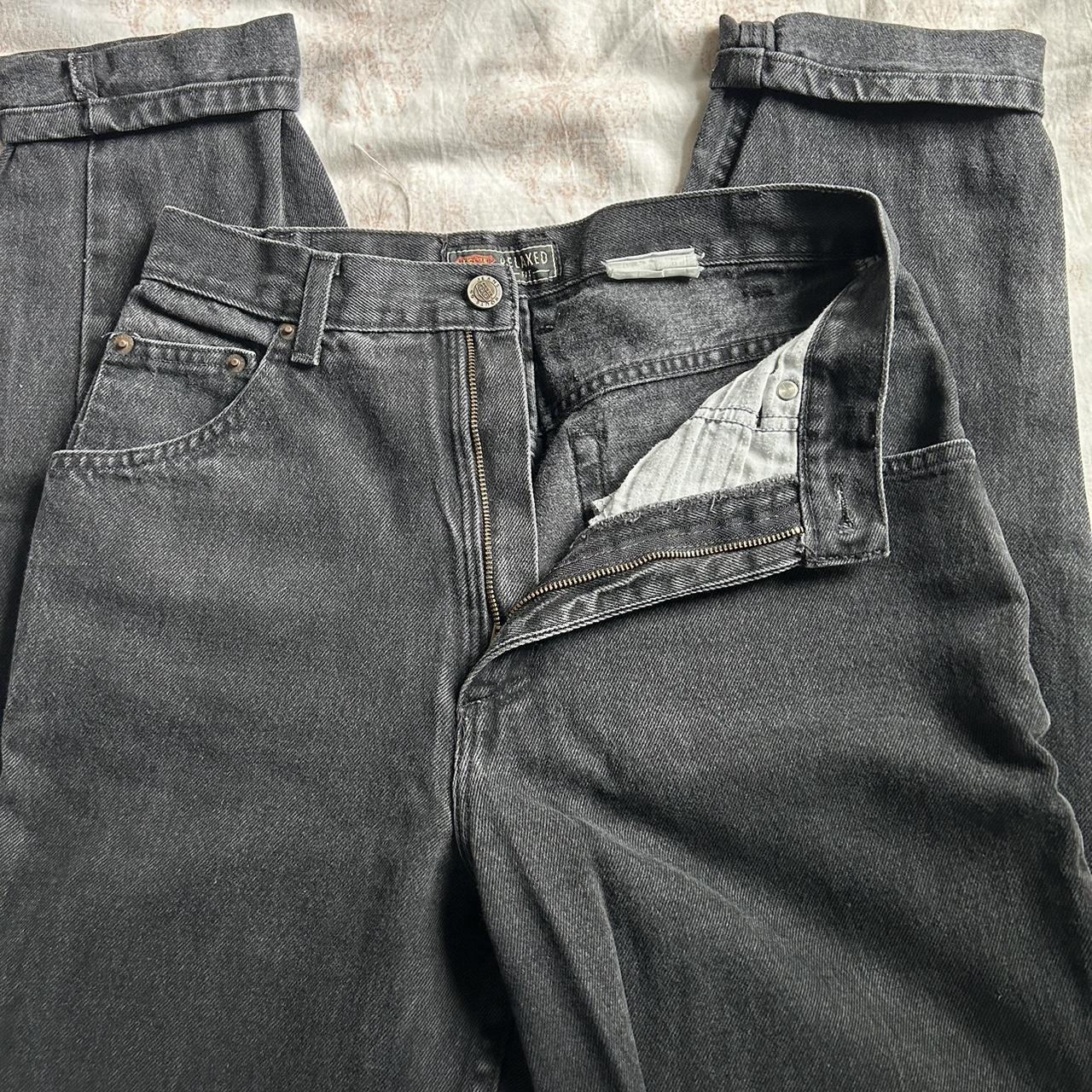 Route 66 black jeans. Perf vintage fit and texture - Depop