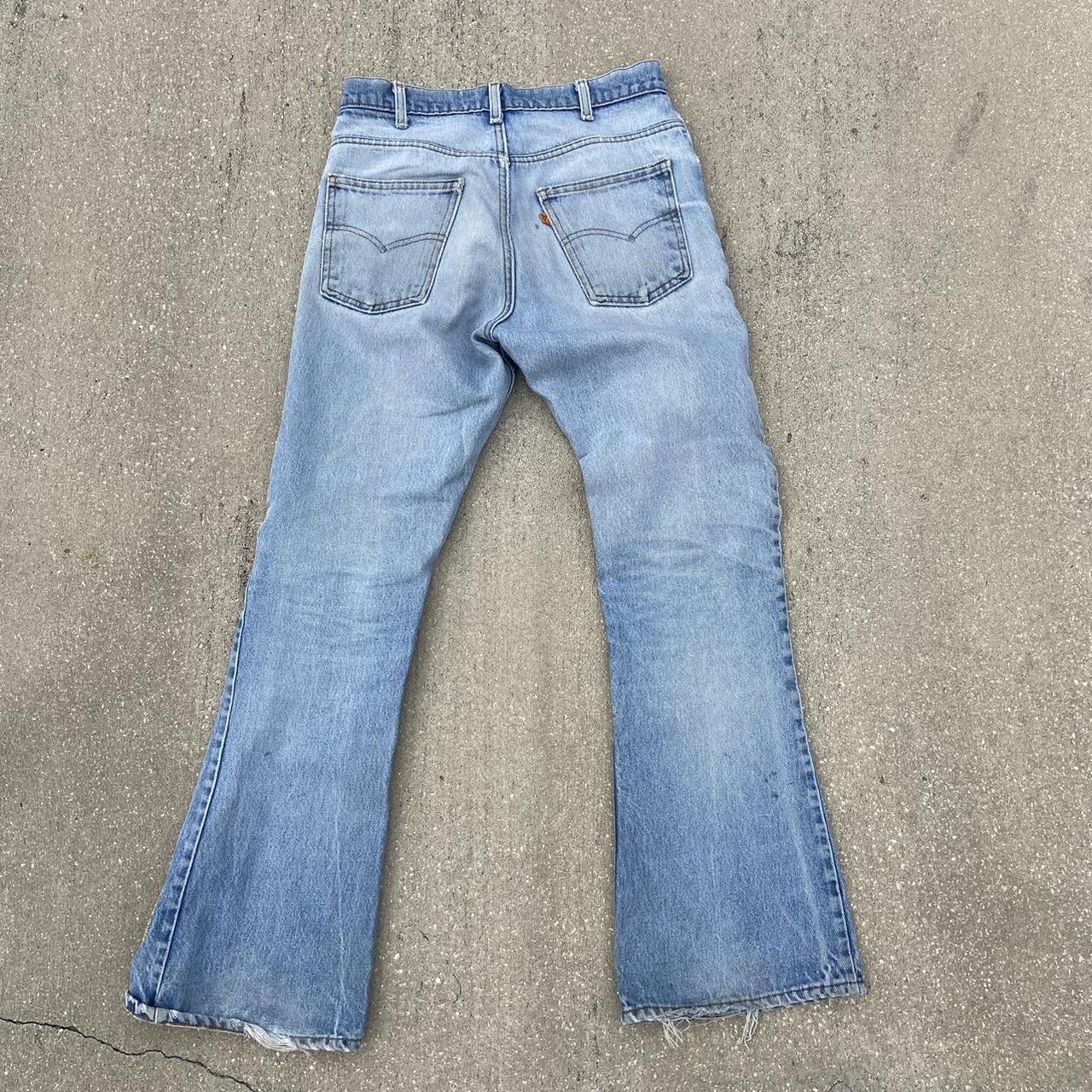 Vintage 70’s orange tab Levi’s 646 bell bottoms.... - Depop
