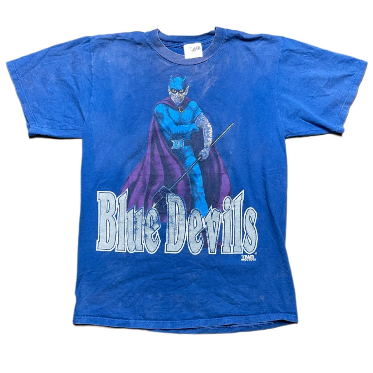 Vintage Vtg Blue Devils Duke College Shirt - Depop