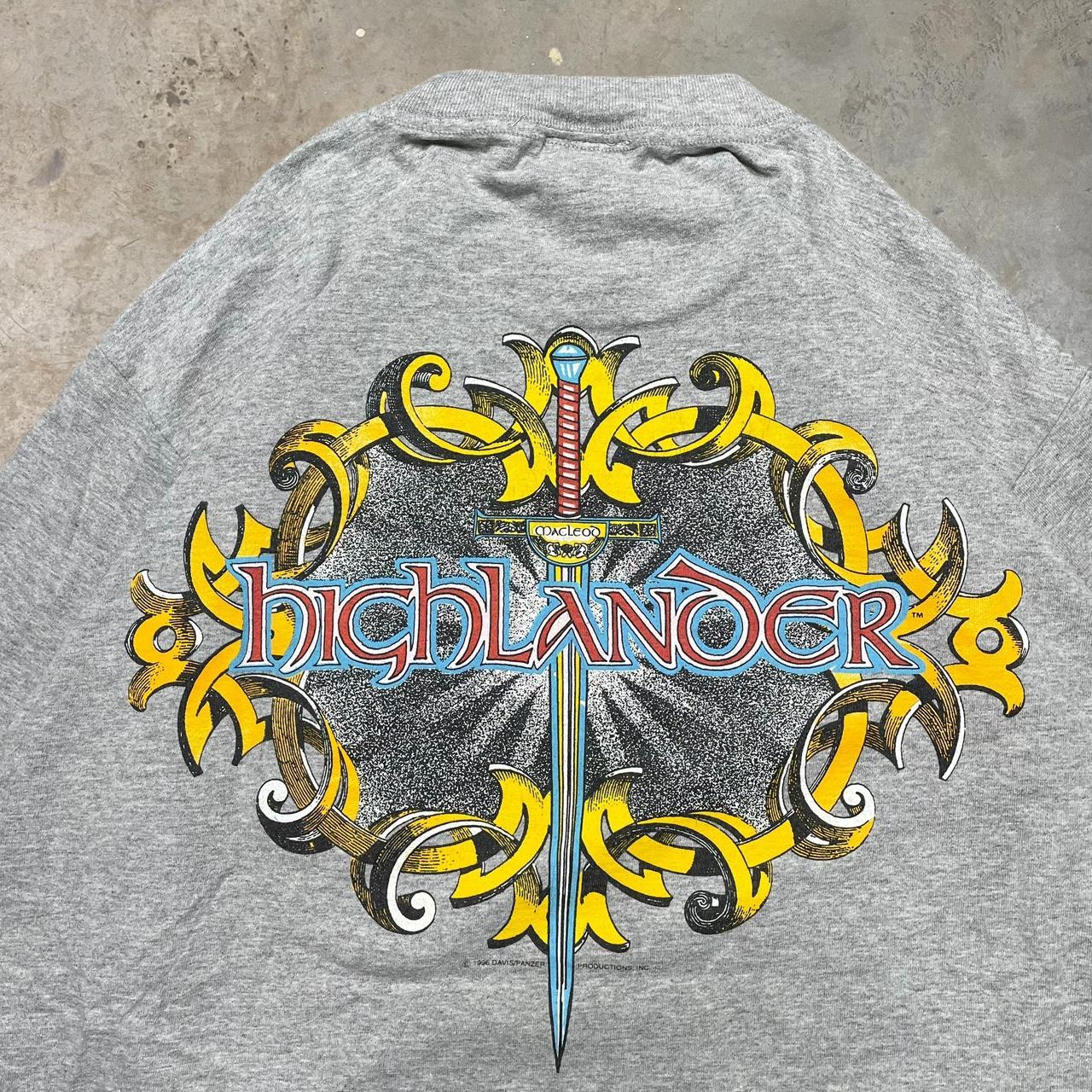 Vintage 90s 1996 Highlander Movie Promo T-Shirt... - Depop