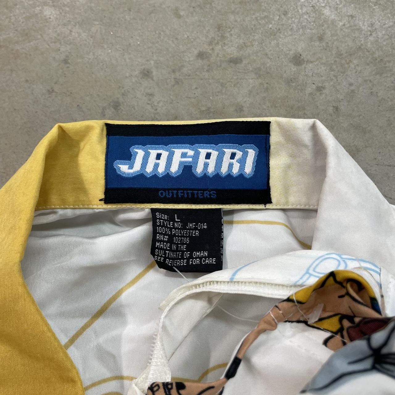 Vintage Y2K Jafari Skater Grunge Button Up Shirt... - Depop