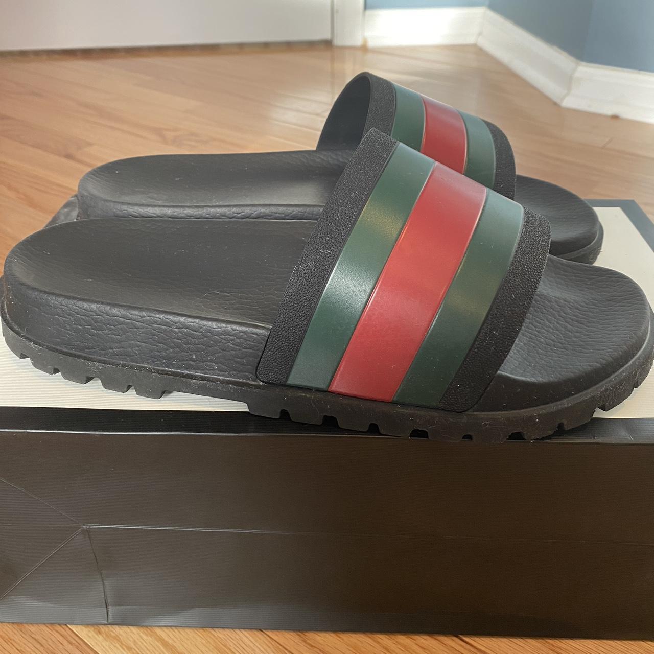 Gucci Web Slides Size 11 Comes with og box but no... - Depop