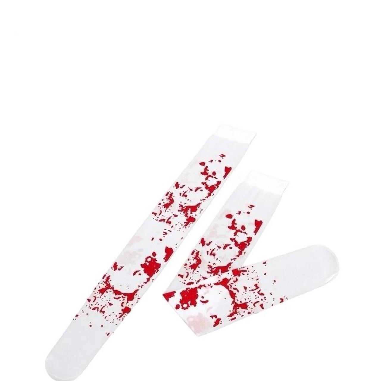 Blood Splattered Thigh High Socks These socks are... - Depop