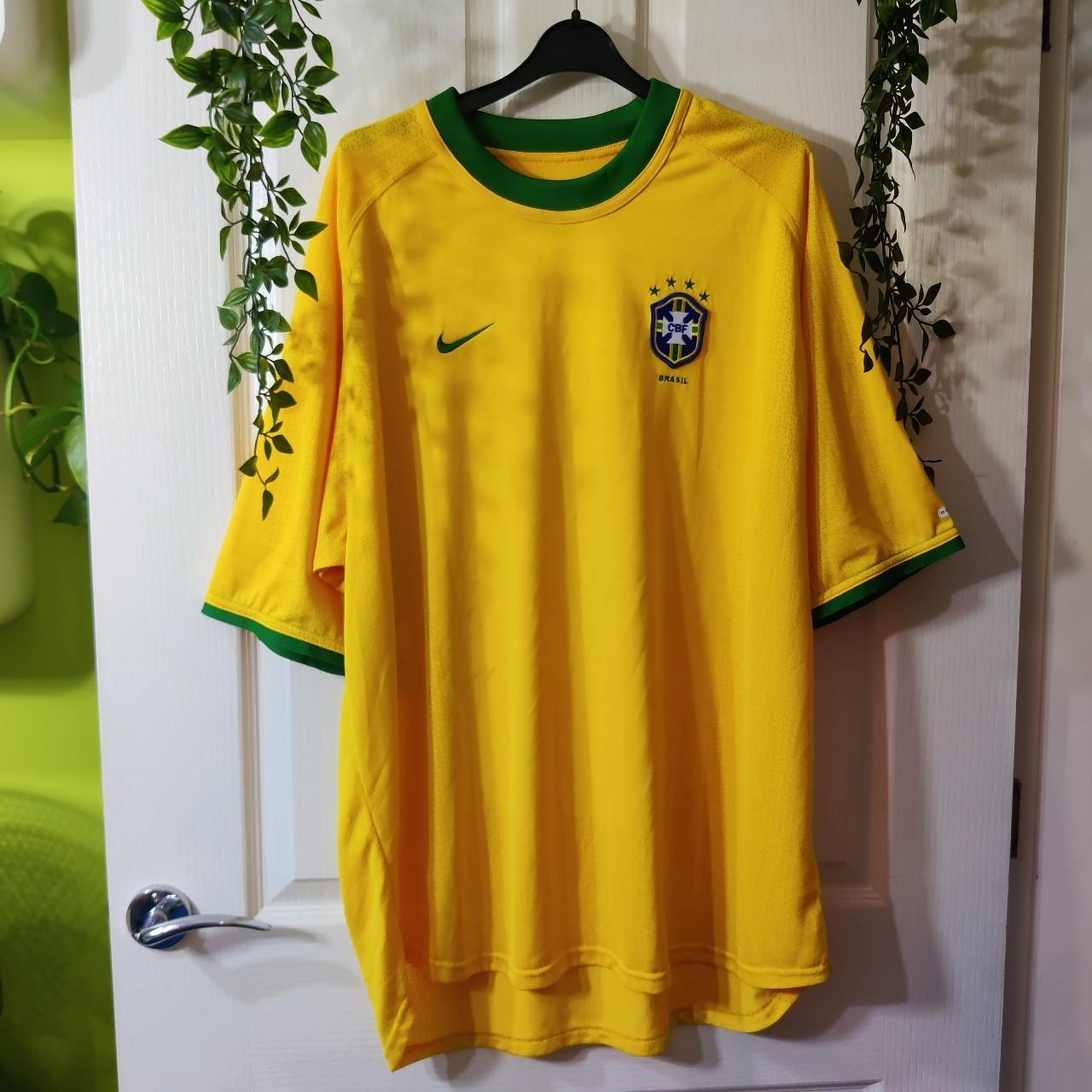 BRAZIL NATIONAL TEAM 2000/2002 HOME FOOTBALL SHIRT... - Depop