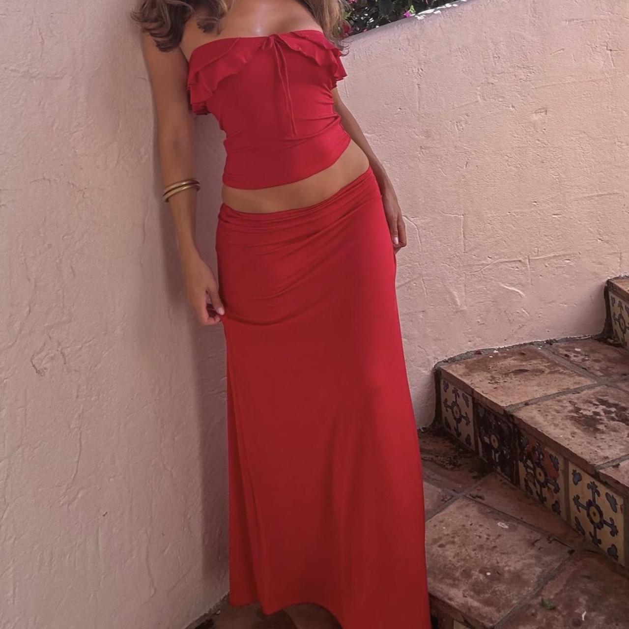 Stunning red two-piece set! *can be sold separately... - Depop