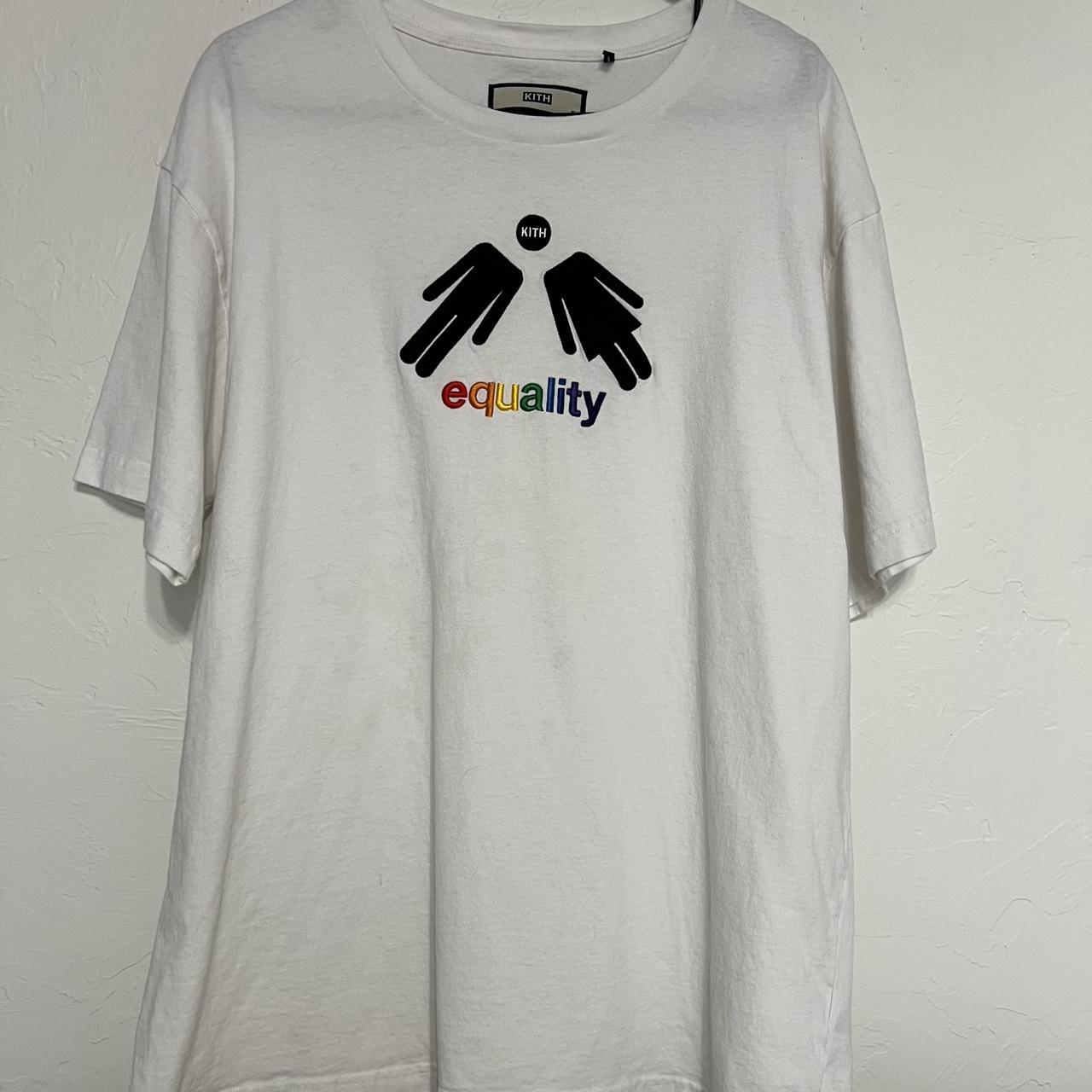 Kith Equality T-Shirt in white dead stock new... | Depop
