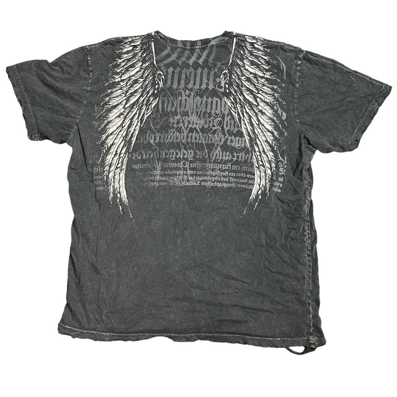 Y2K affliction dark mall goth shirt • Size: XL •... - Depop