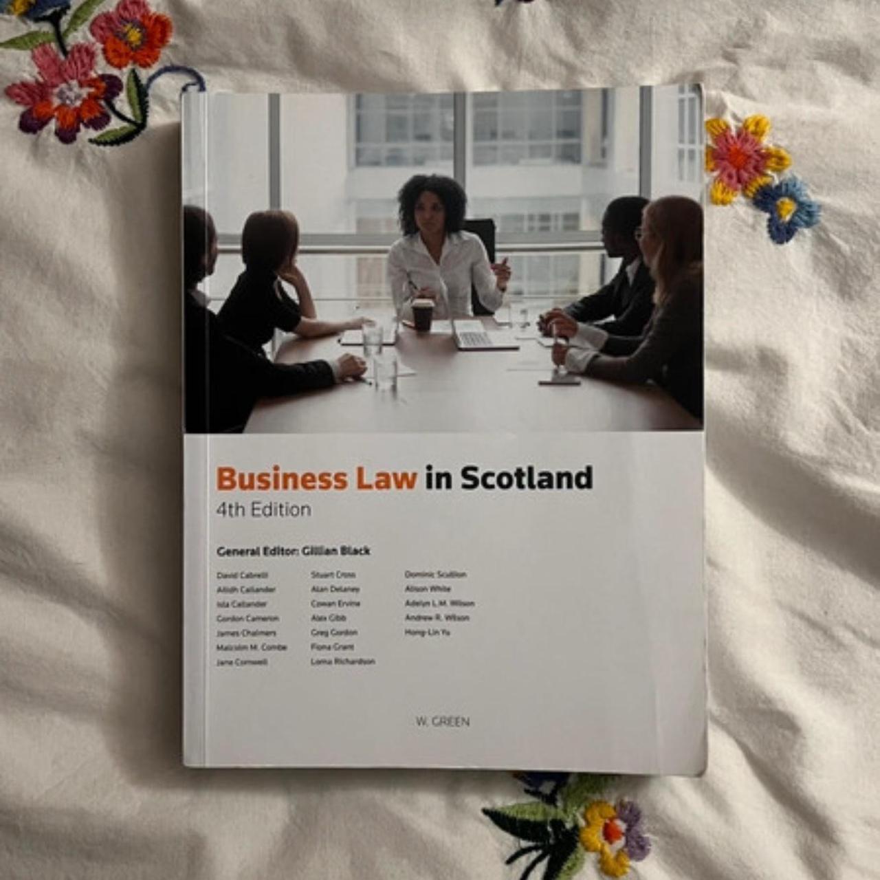 business law in scotland 4th edition, gillian black... - Depop