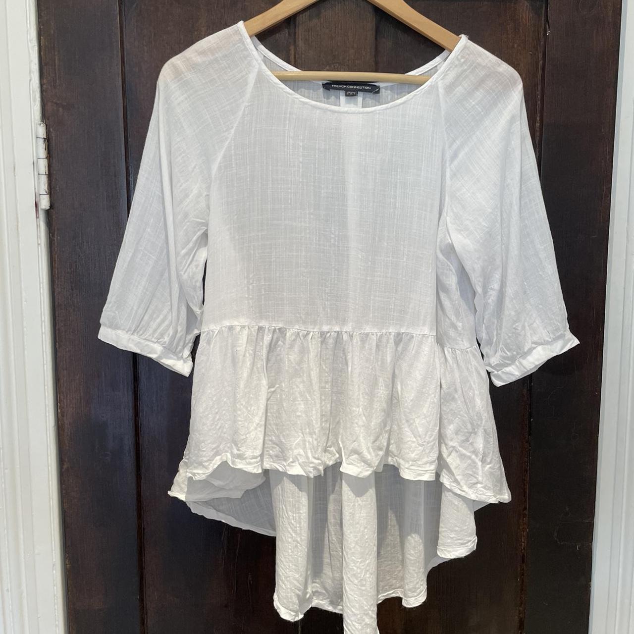French Connection white blouse / top. Really lovely... - Depop