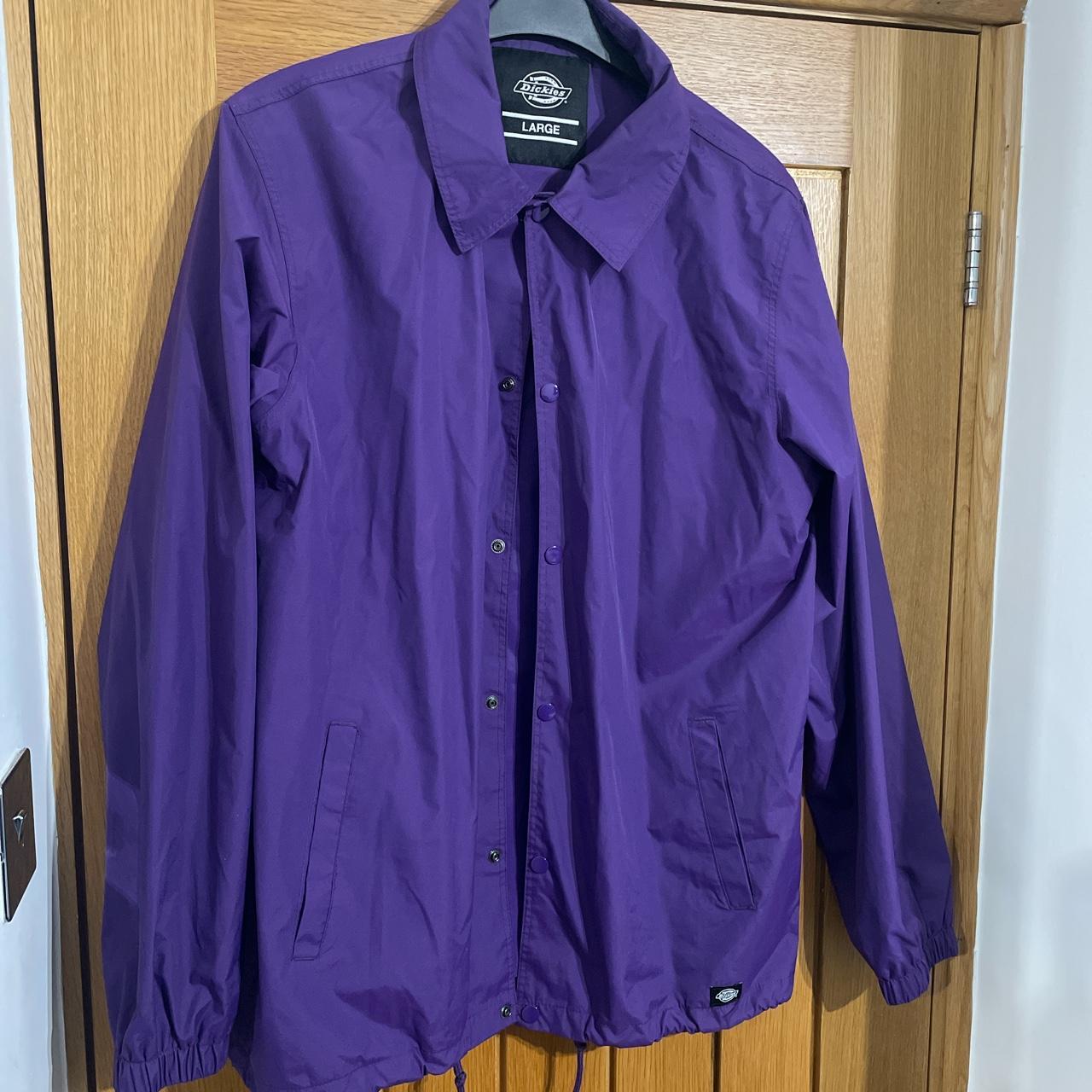 DICKIES PURPLE COACH JACKET LARGE #dickies... - Depop