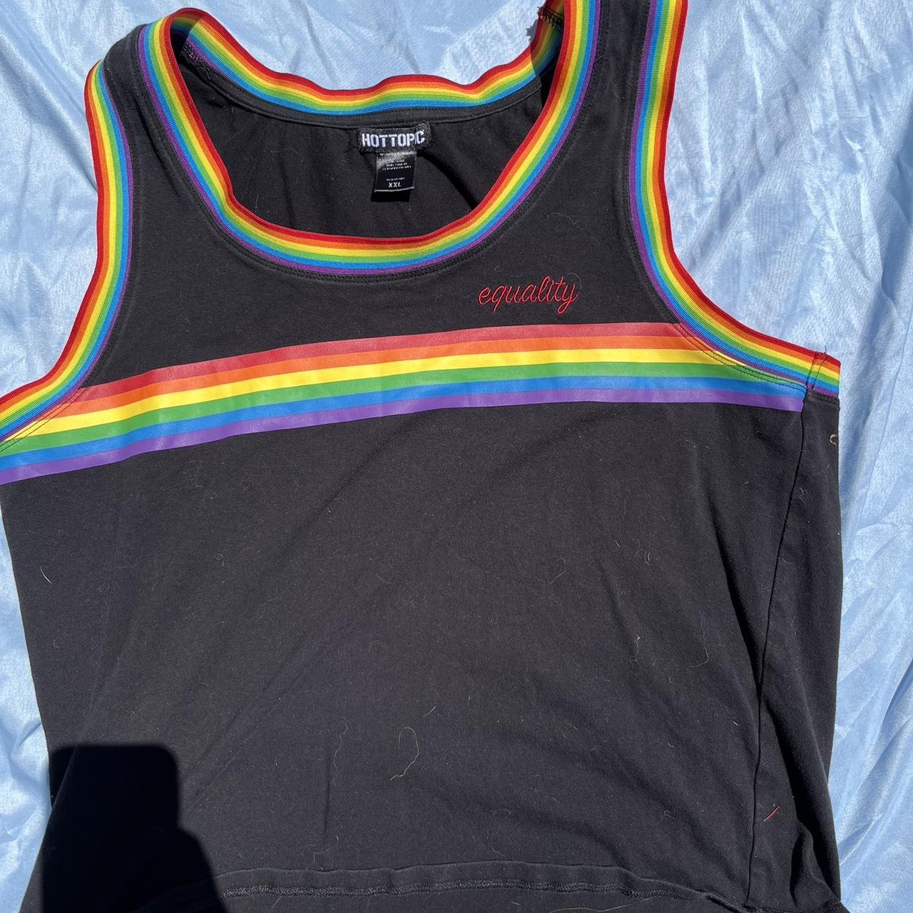 Hot topic pride tank top MSG BEFORE BUYING OR YOU... - Depop
