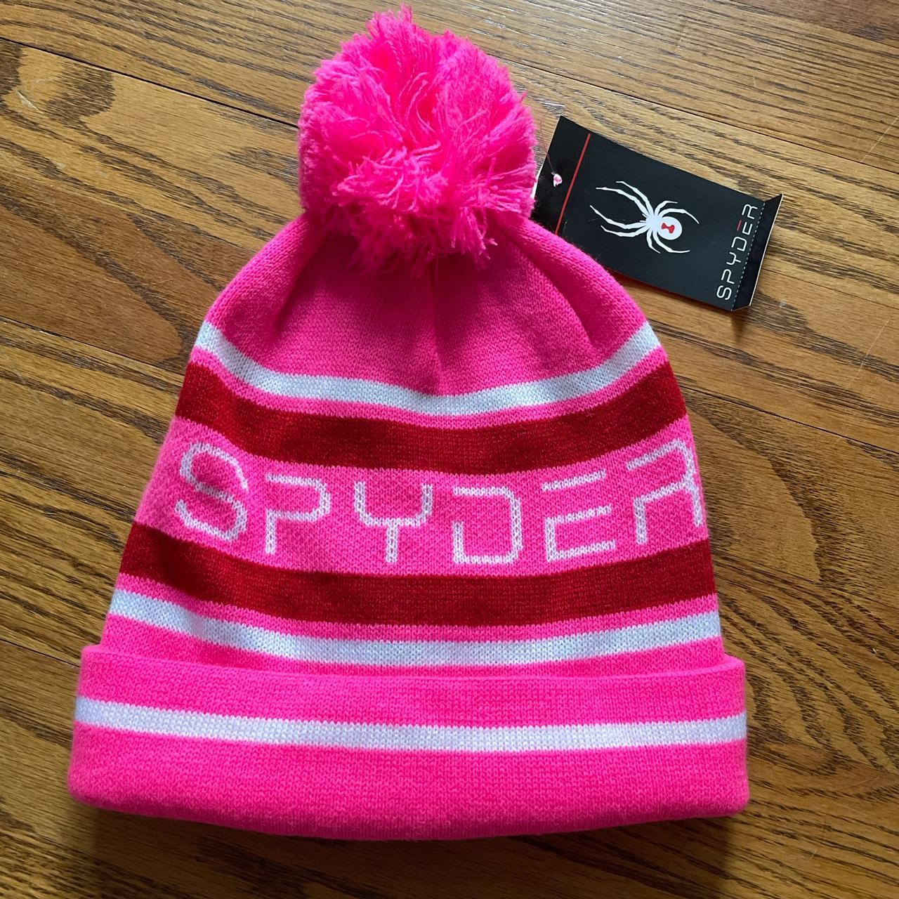 NWT neon pink Spyder beanie 🦄 fleece-lined - Depop