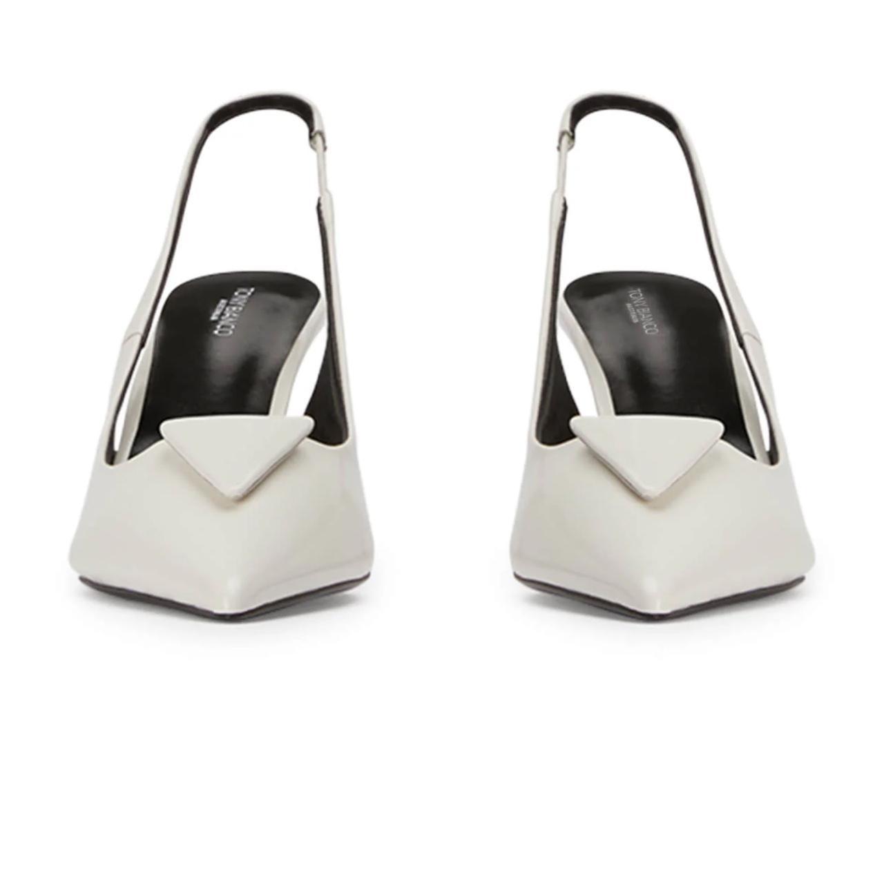 Tony Bianco BERTIE WHITE HI SHINE Pumps Size 8 Worn... - Depop