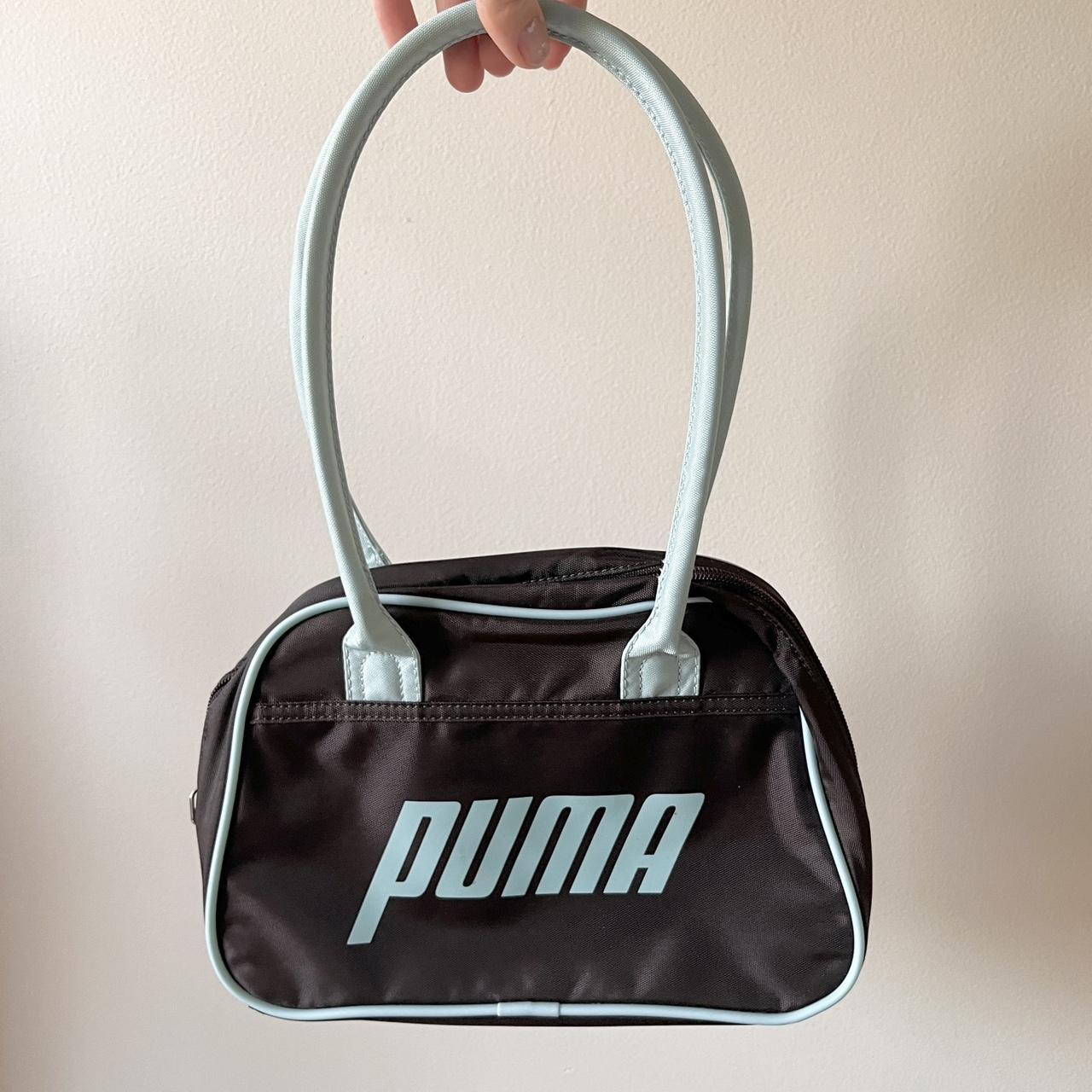 Puma purse in brown and aqua Super cute ! Perfect... - Depop