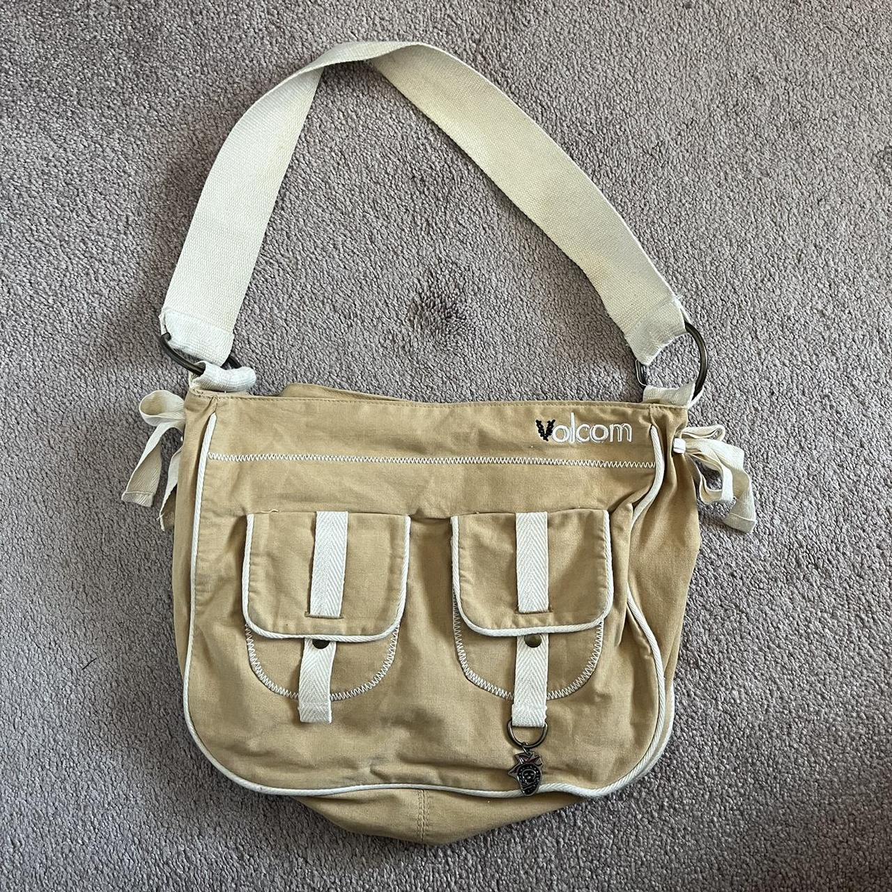 Volcom strawberry canvas bag! In great condition,... - Depop